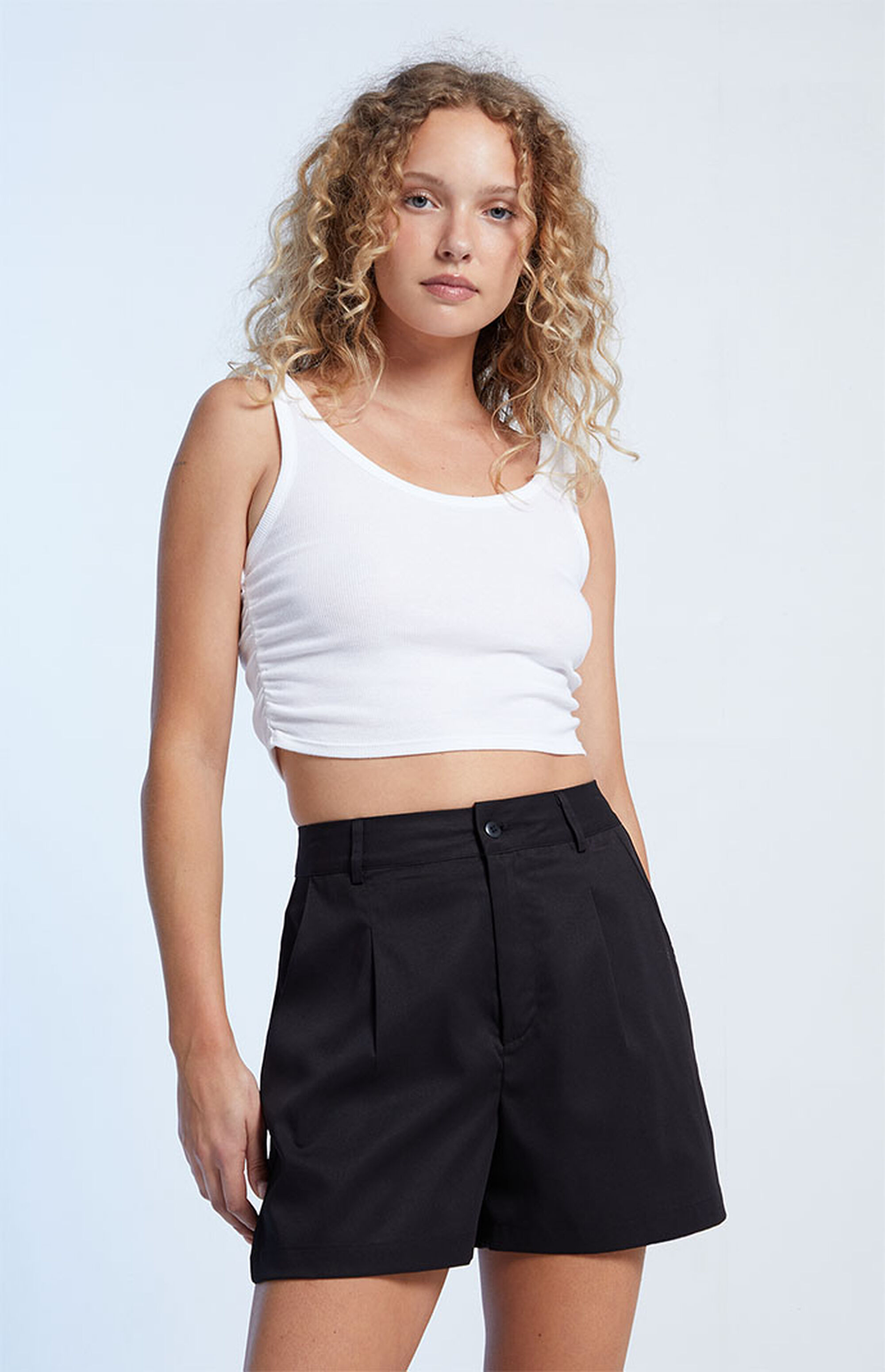 LA Hearts High Waisted Trouser Shorts | Pacsun