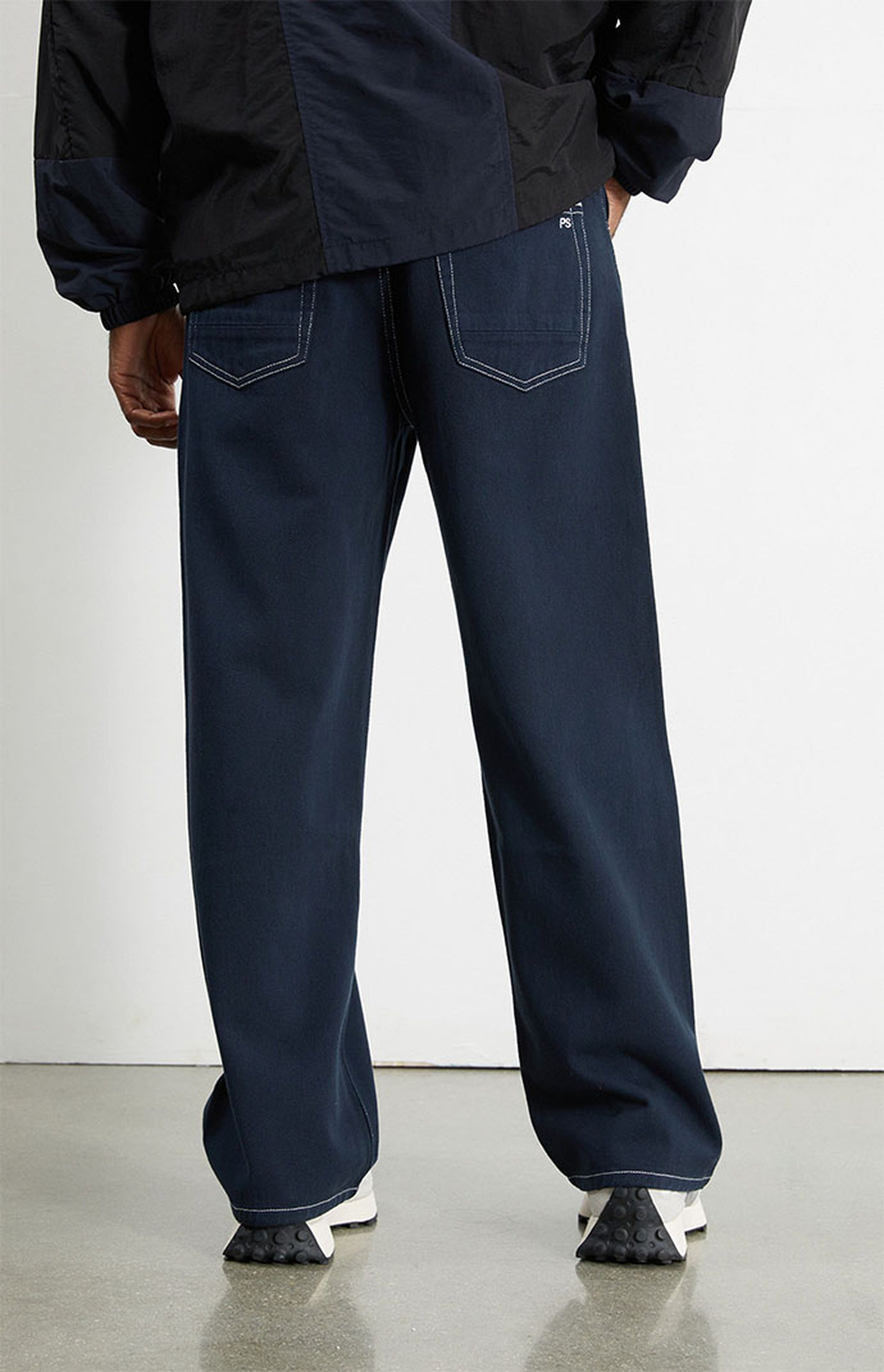 Pacsun Navy Baggy Jeans | Pacsun