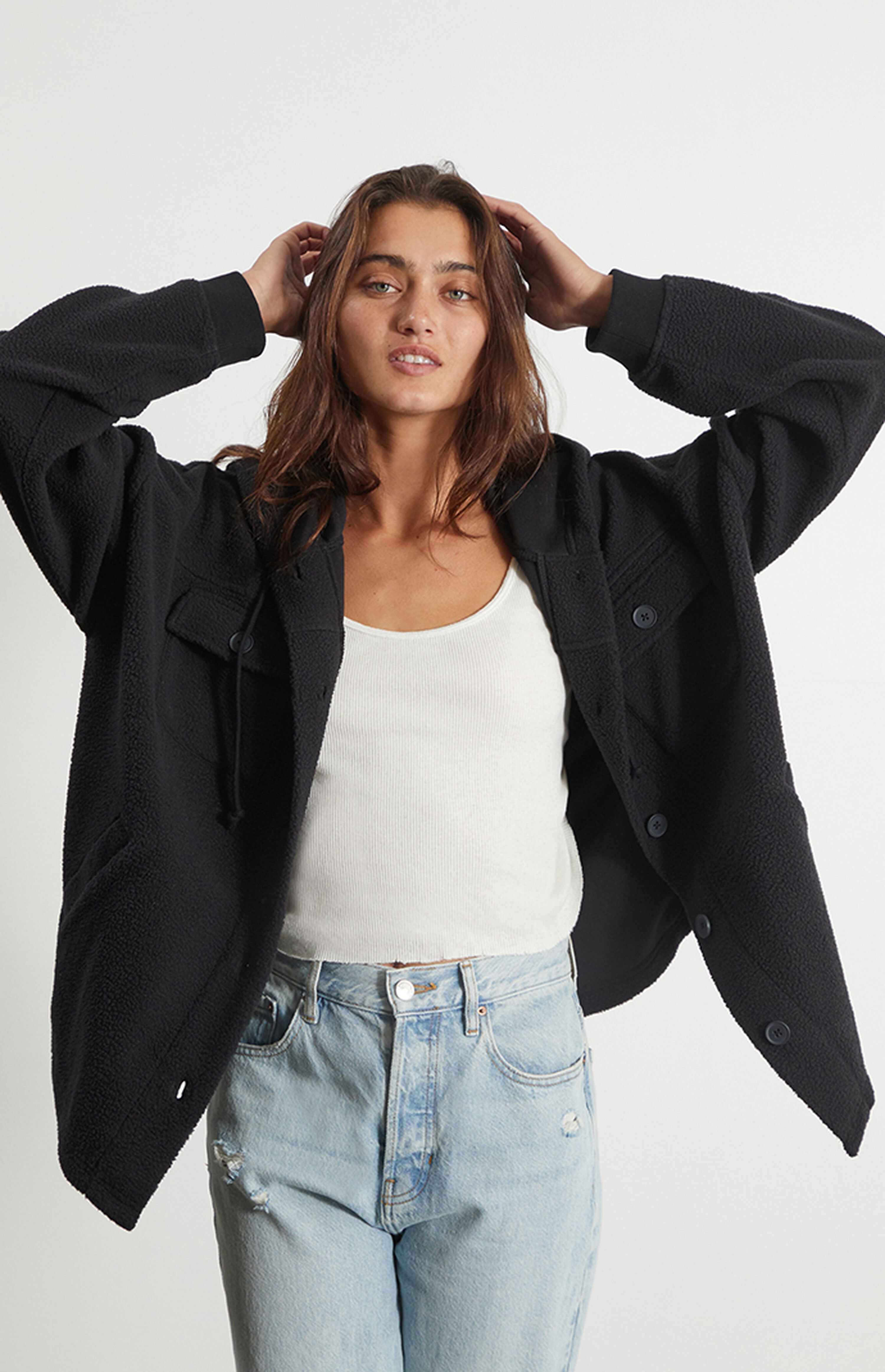 Pacsun Hooded Polar Fleece Shacket | PacSun