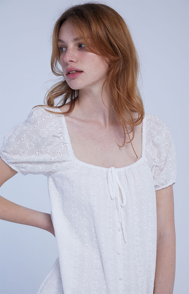White Eyelet Mini Dress | PacSun