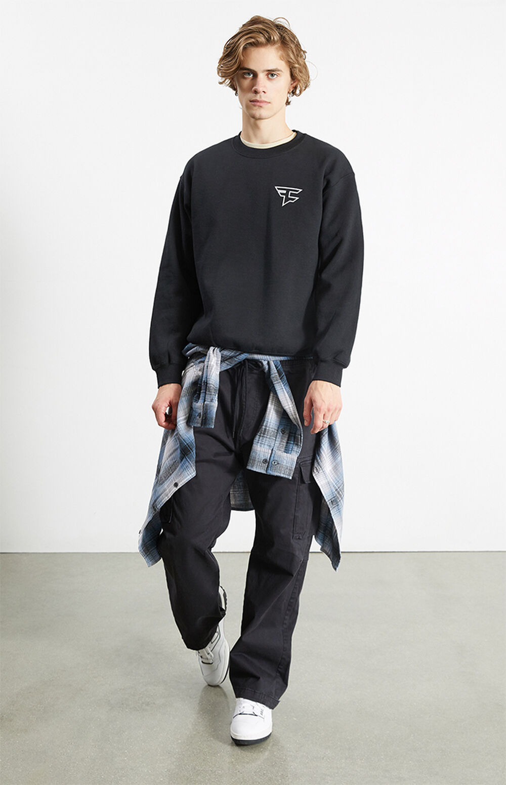 FAZE CLAN Logo Crew Neck Sweatshirt | PacSun