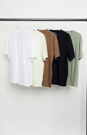 PS Basics 5 Pack Reece Basic T-Shirts | PacSun