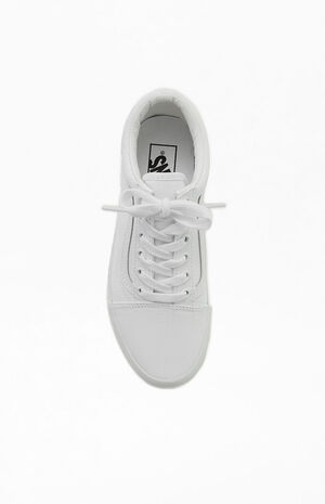 Vans White Canvas Old Skool Stackform Sneakers | PacSun