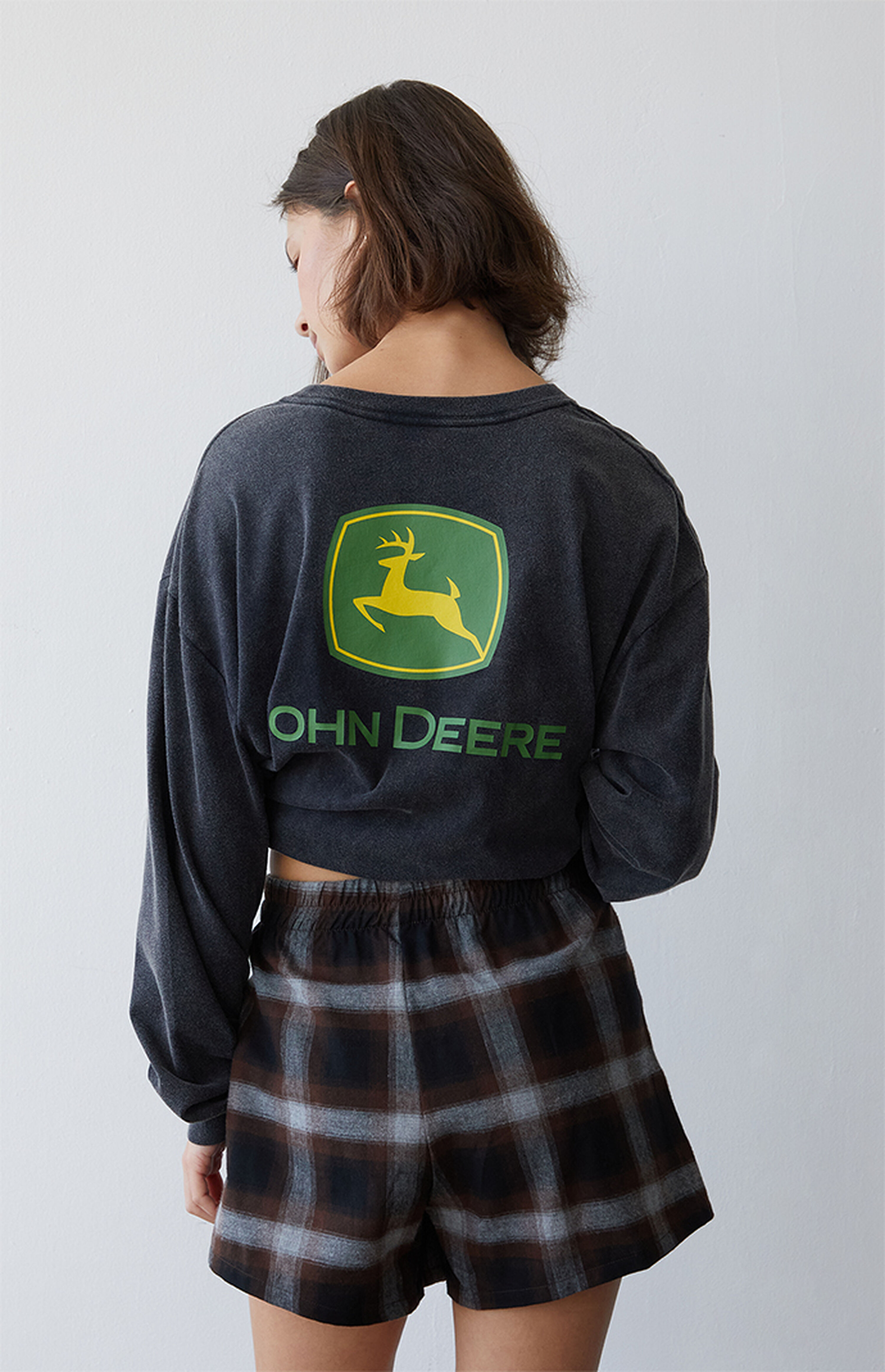 JOHN DEERE Plaid Low Rise Boxer Shorts | PacSun