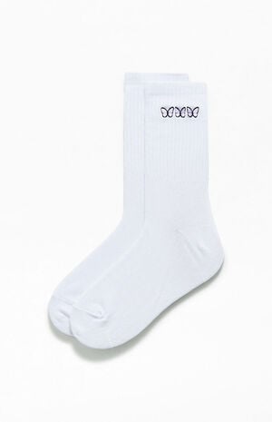 LA Hearts Triple Butterfly Crew Socks | PacSun