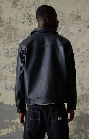Playboy By PacSun Faux Leather Drivers Jacket | PacSun