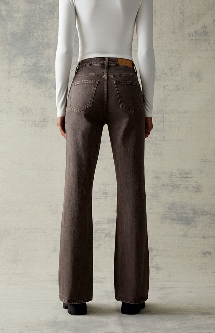 Pacsun Brown Stretch High Waisted Bootcut Jeans | Pacsun