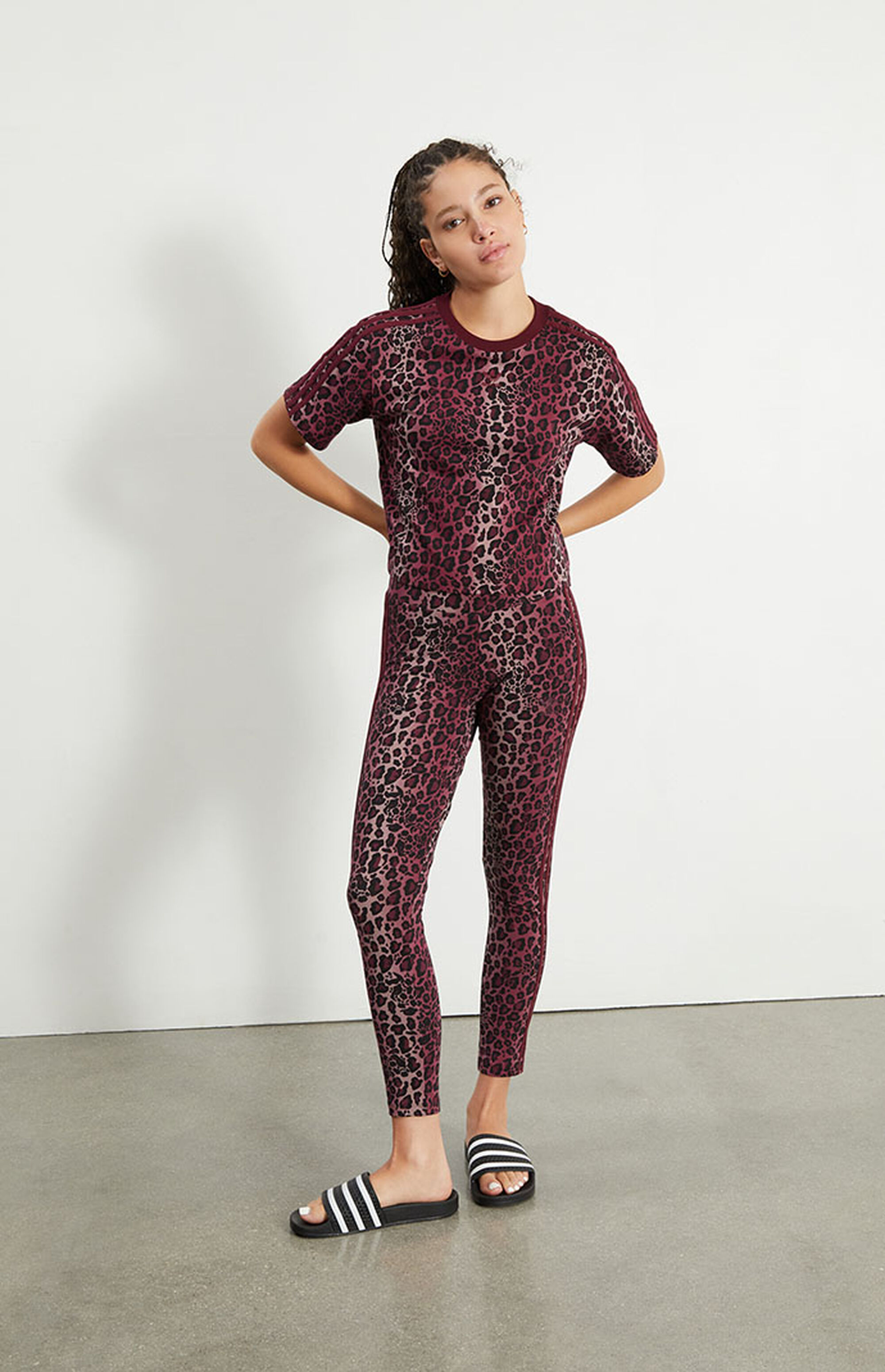 adidas Adicolor Leopard AOP T-Shirt | PacSun