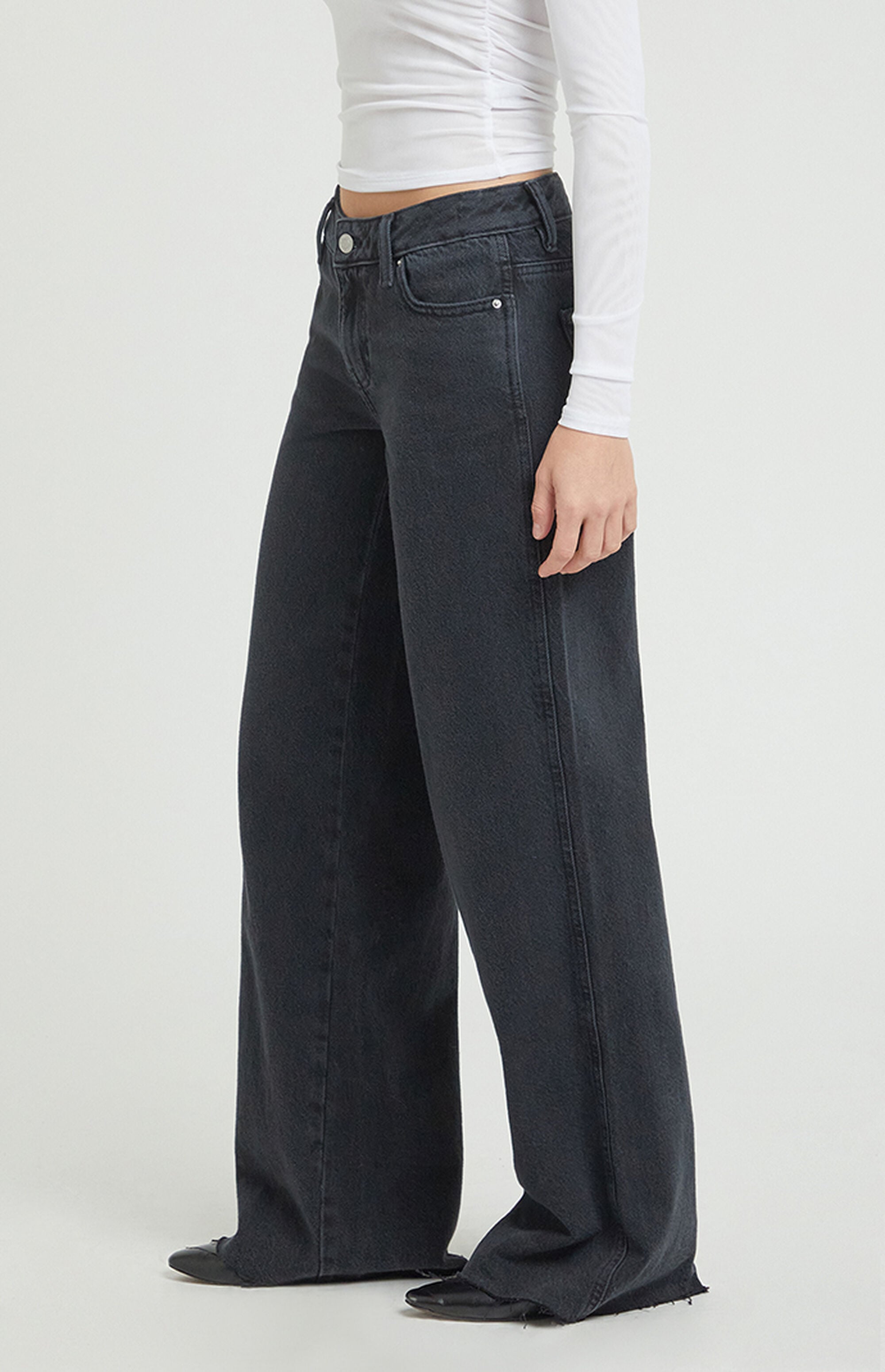 Pacsun Casey Low Rise Baggy Jeans Washed Black | Pacsun
