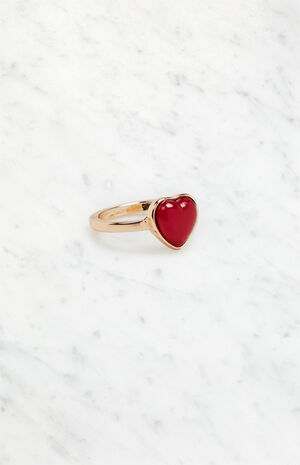 LA Hearts Red Heart Ring | PacSun