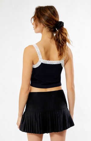 LA Hearts Black Micro Pleated Mini Skirt | PacSun