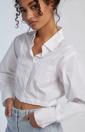 Obey London Cropped Button Down Shirt | PacSun