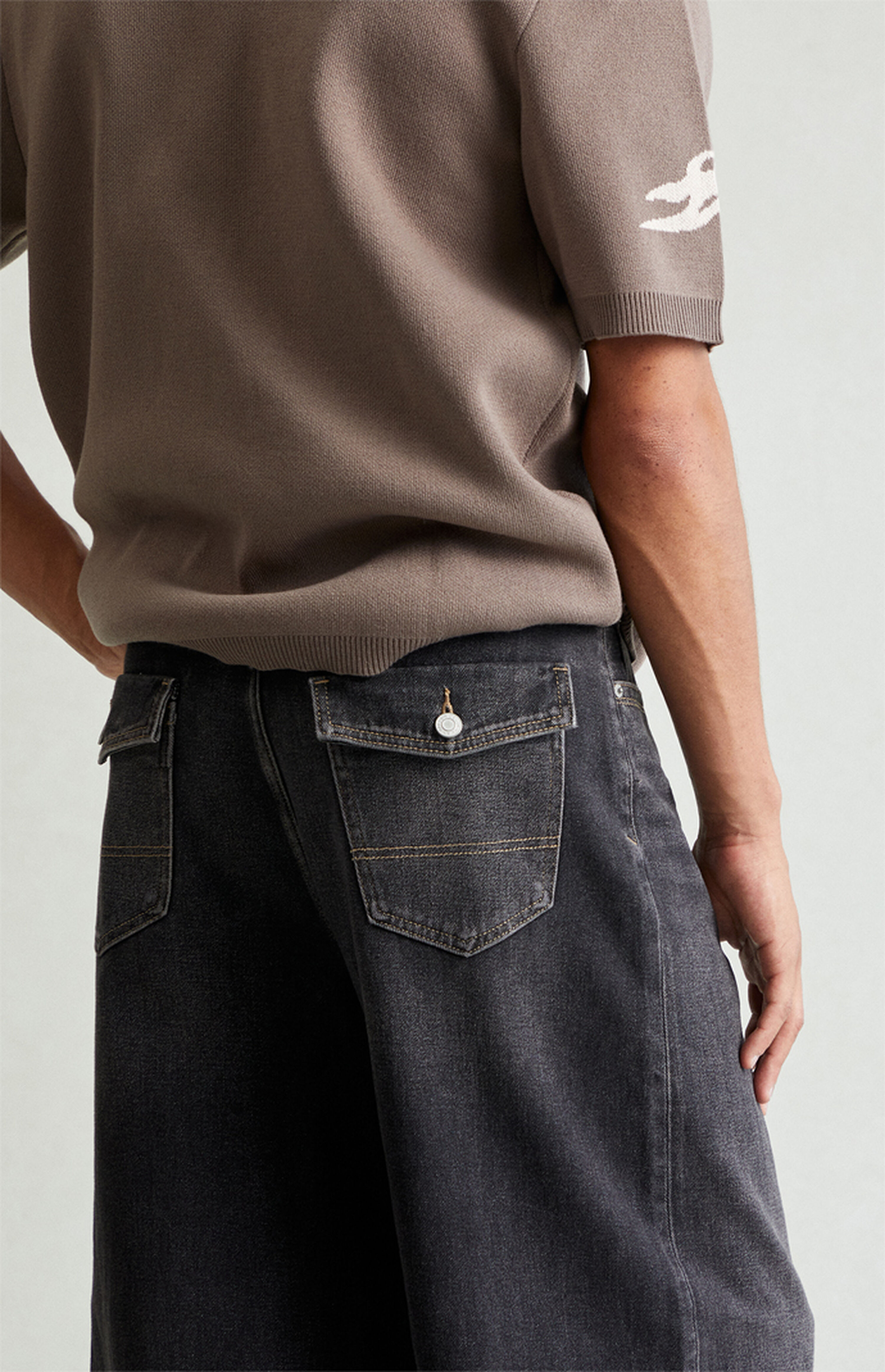 Pacsun Ryder Ultra Baggy Jeans Black Tinted | Pacsun