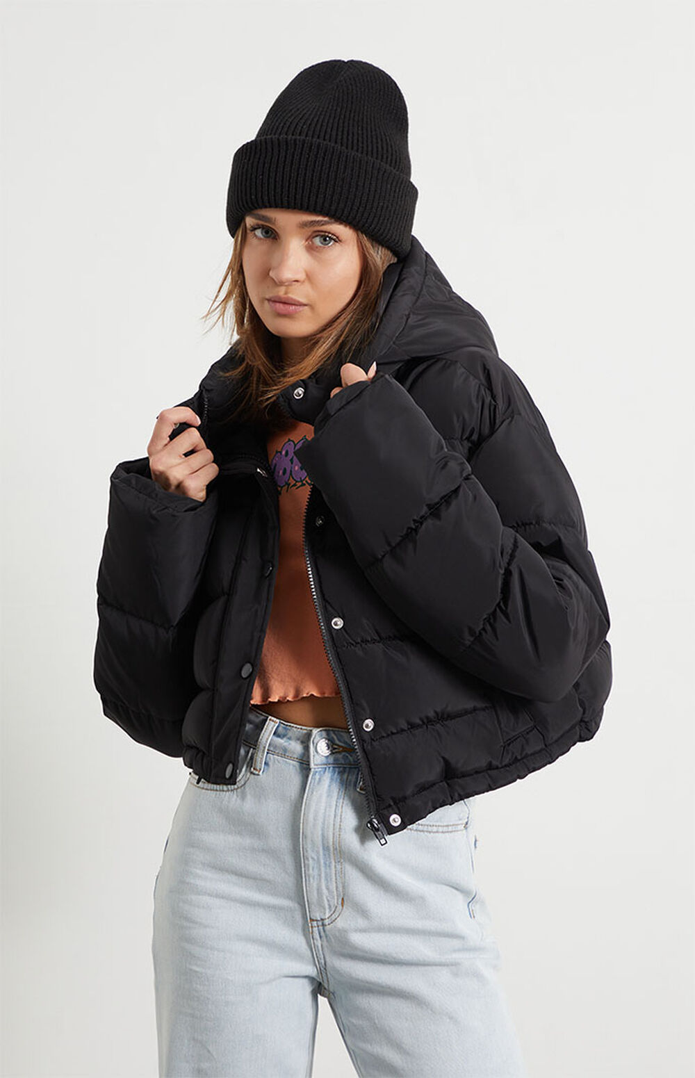 Pacsun Black Puffer Jacket | Pacsun