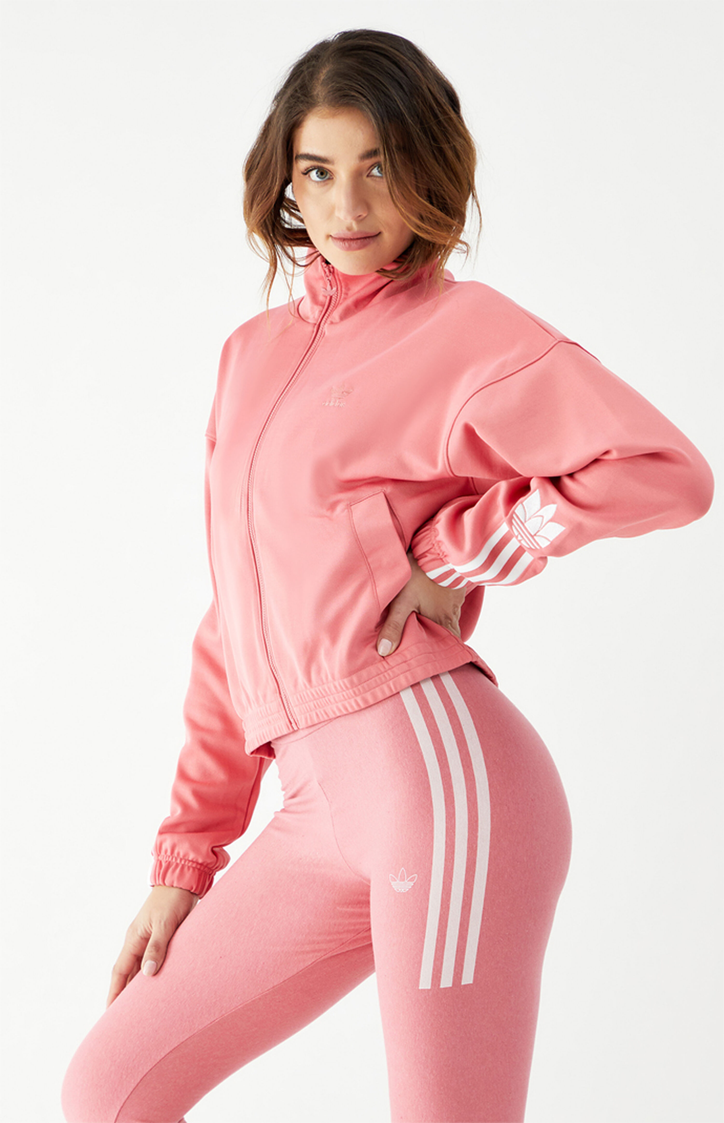 adidas Rose Adicolor 3D Trefoil Track Jacket | PacSun