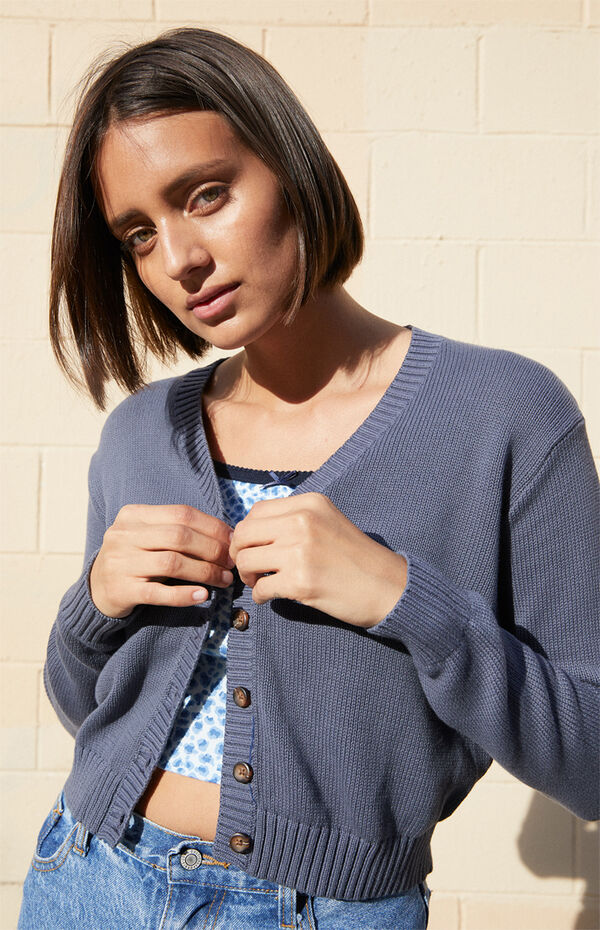 John Galt Blue Billie Cardigan | Pacsun