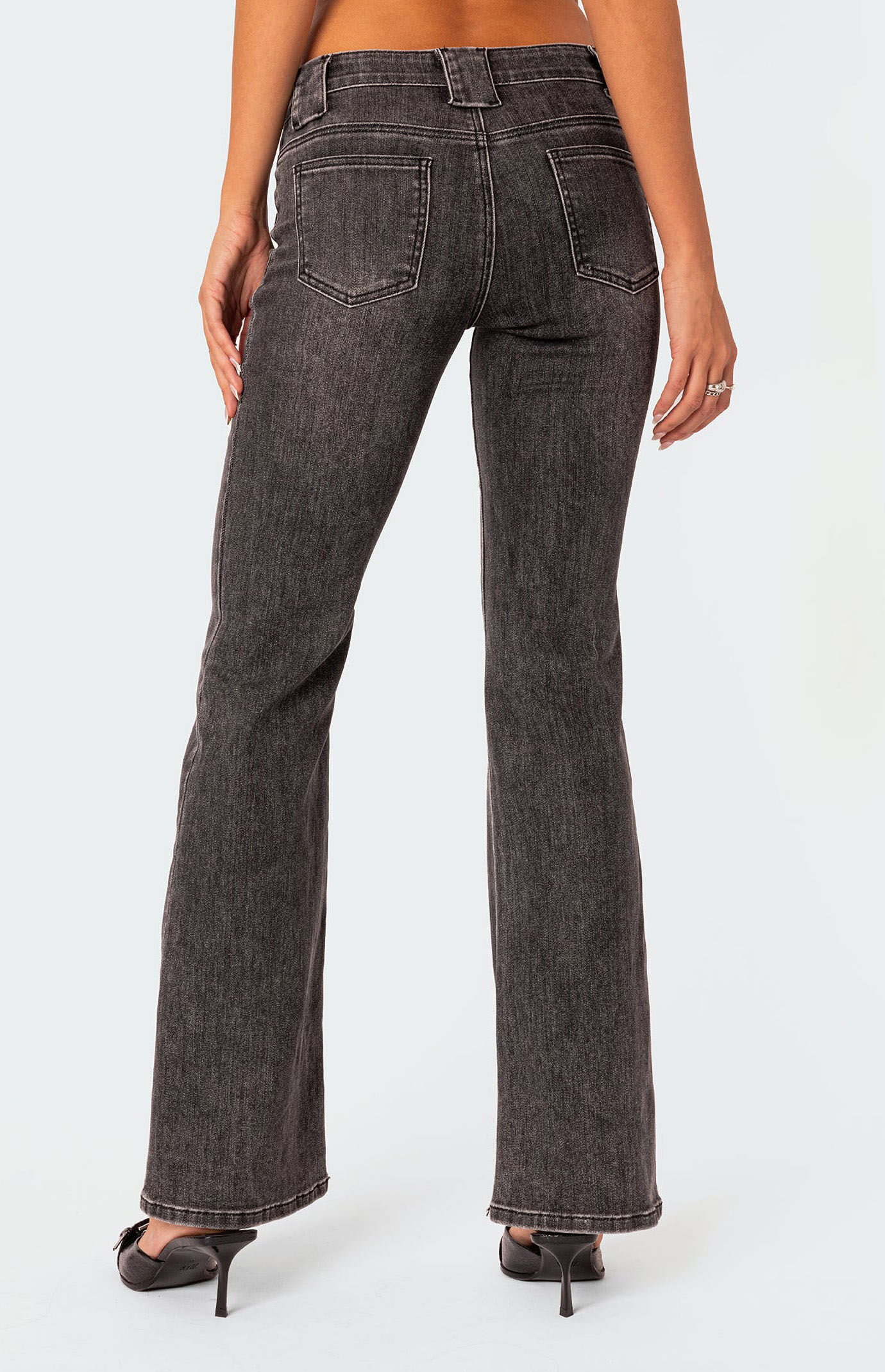 Edikted Tatum Washed Low Rise Flare Jeans | PacSun Edikted Tatum Washed Low Rise Flare Jeans | PacSun