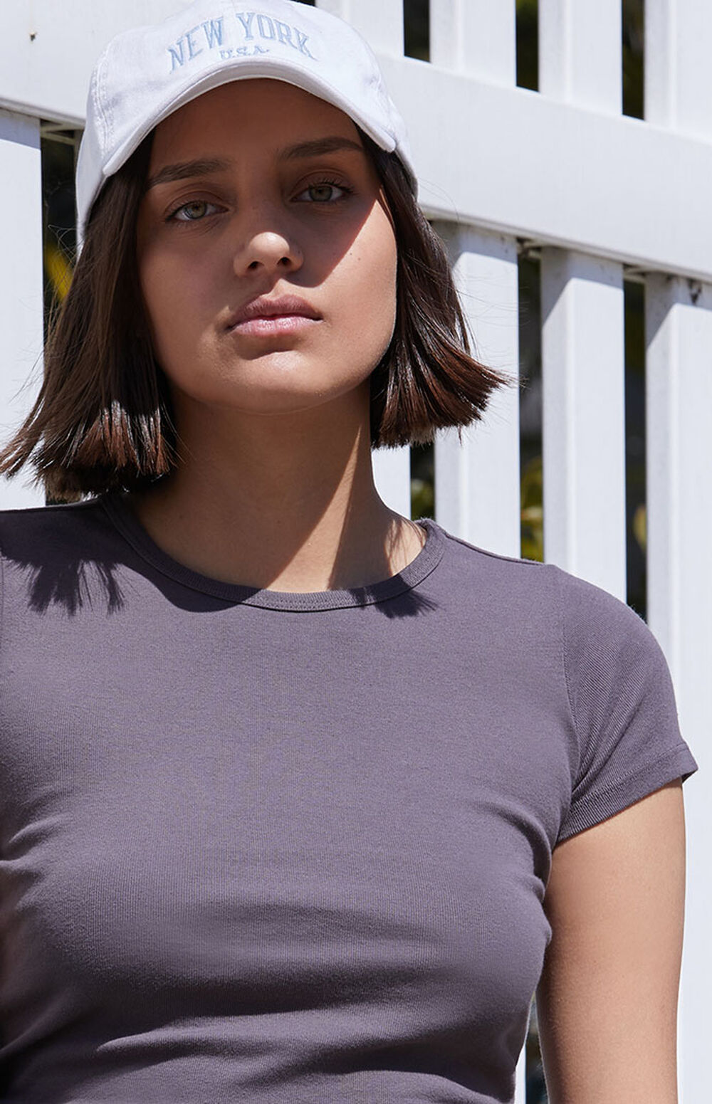 John Galt Gray Ashlyn Top | PacSun