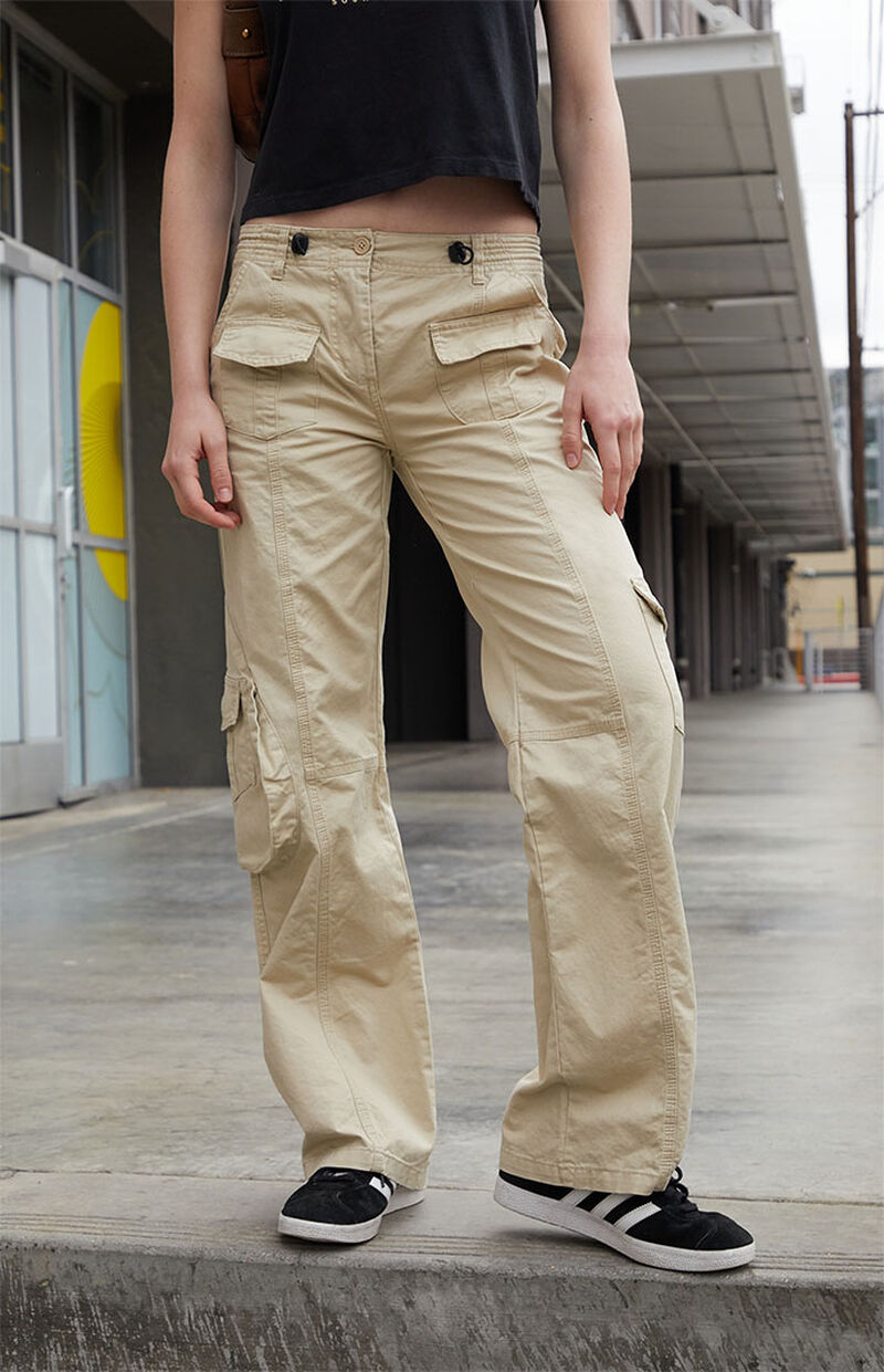 John Galt Beige Kim Cargo Pants Pacsun