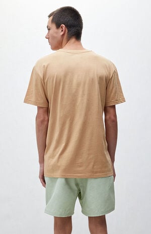 PS Basics Tan Regular Fit Solid T-Shirt | PacSun