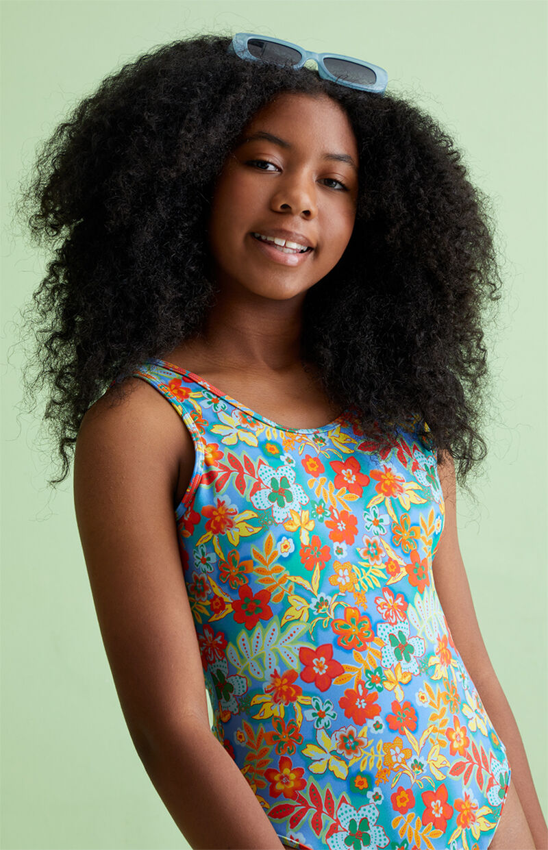 Pacsun Kids Eco Tropical One Piece Swimsuit | PacSun