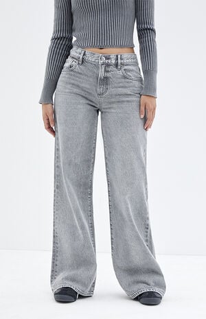 Pacsun Lena Gray Low Rise Super Baggy Jeans | PacSun