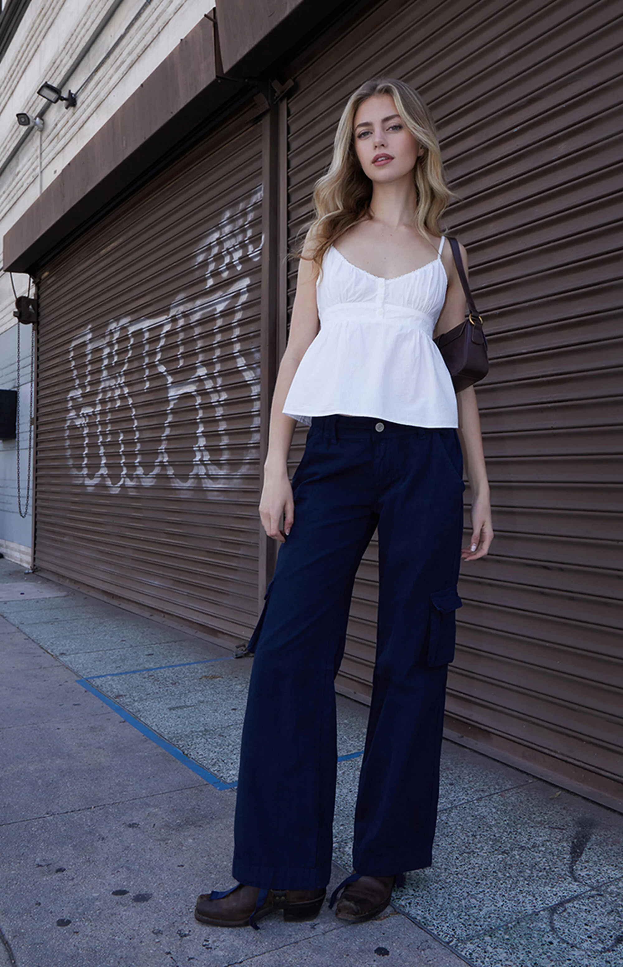 John Galt White Tiffany Tank Top | Pacsun