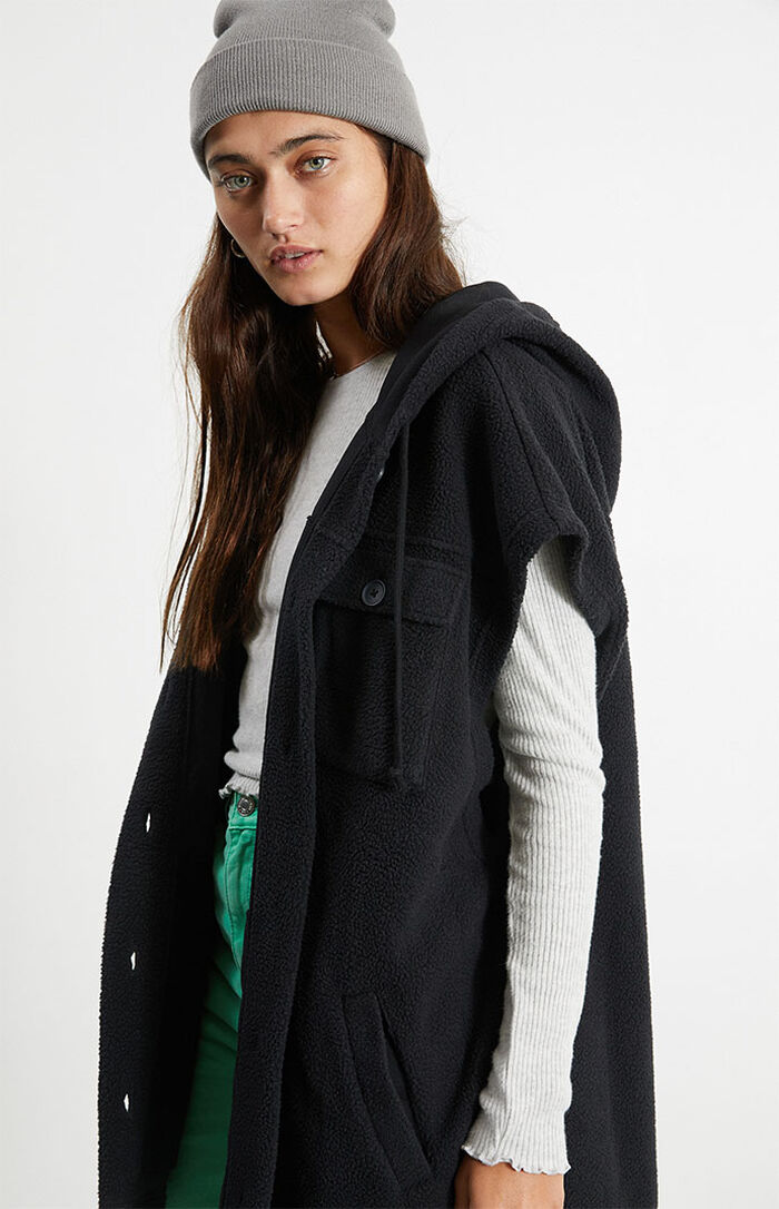 Pacsun Hooded Polar Fleece Vest | PacSun