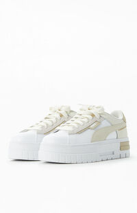 Puma Women's White Mayze Crashed Selflove Sneakers | Pacsun