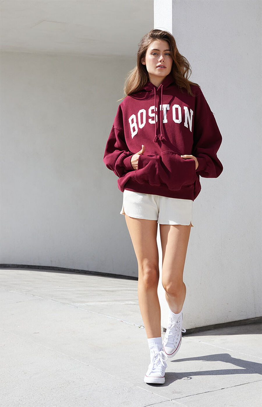 John Galt Burgundy Christy Boston Hoodie | PacSun
