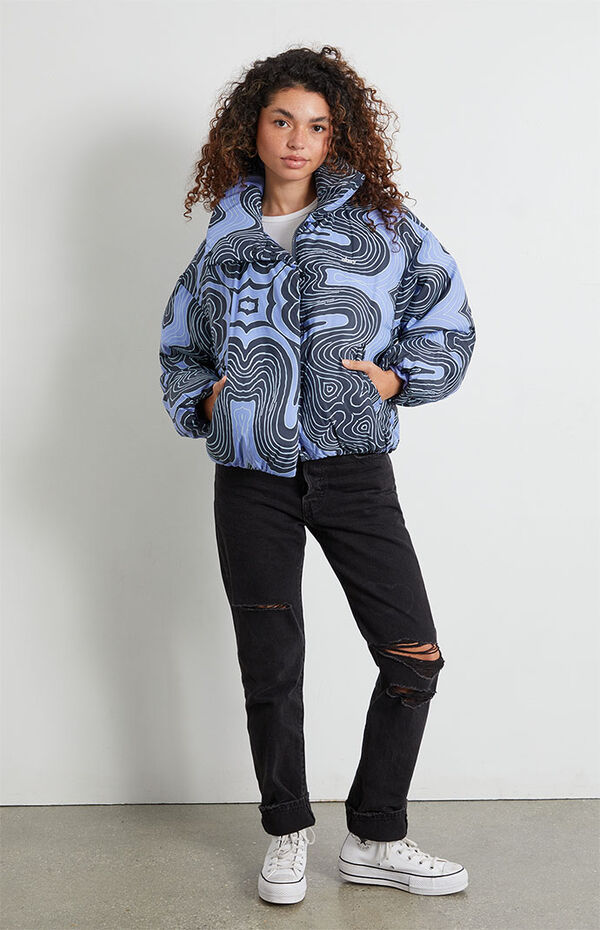 Obey Wavy Amber Puffer Jacket | PacSun