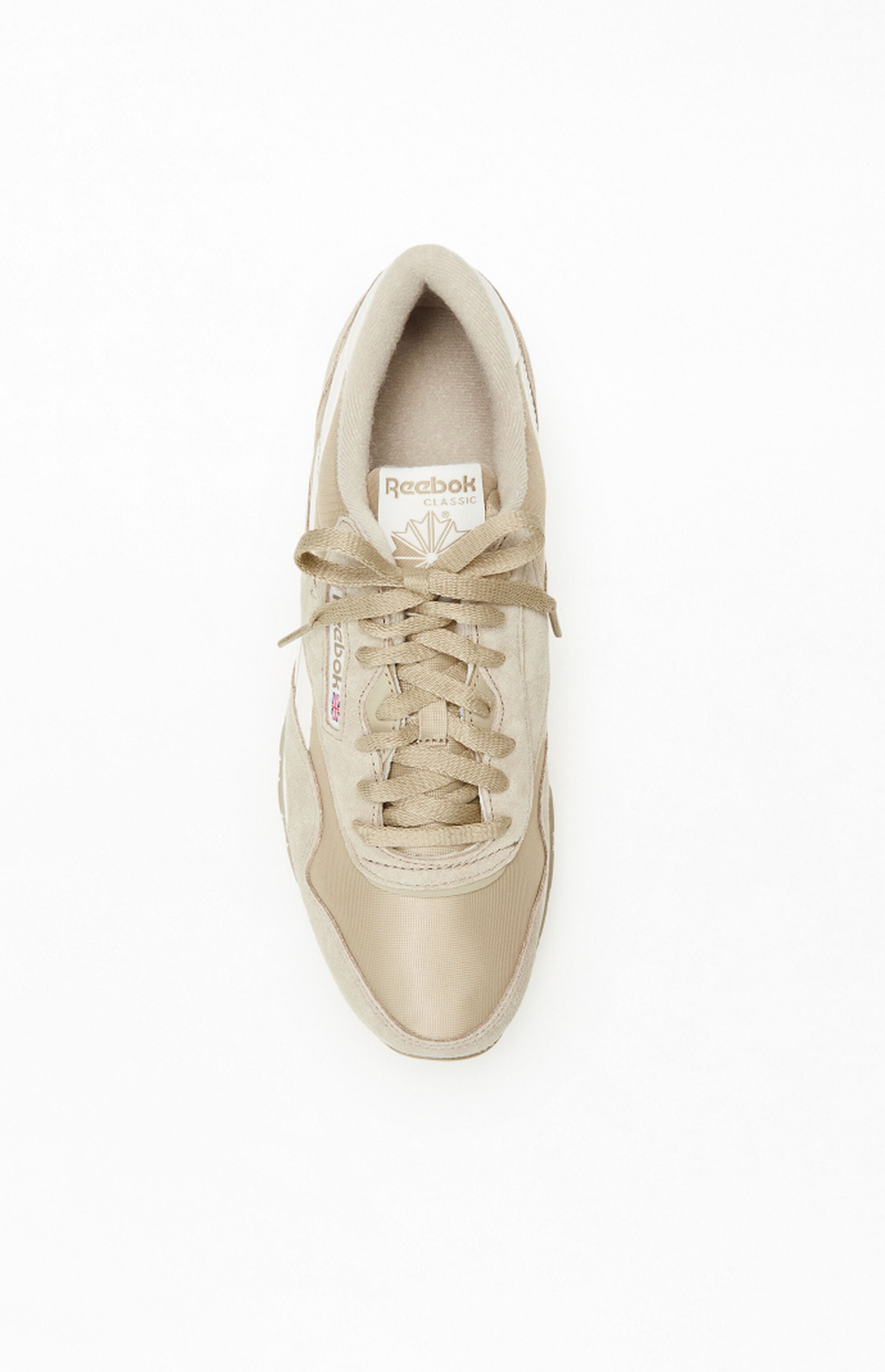 Reebok Tan Classic Nylon Vintage Suede Shoes | Pacsun