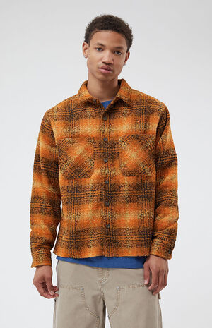 Pacsun Tommy Orange Plaid Classic Shacket | PacSun