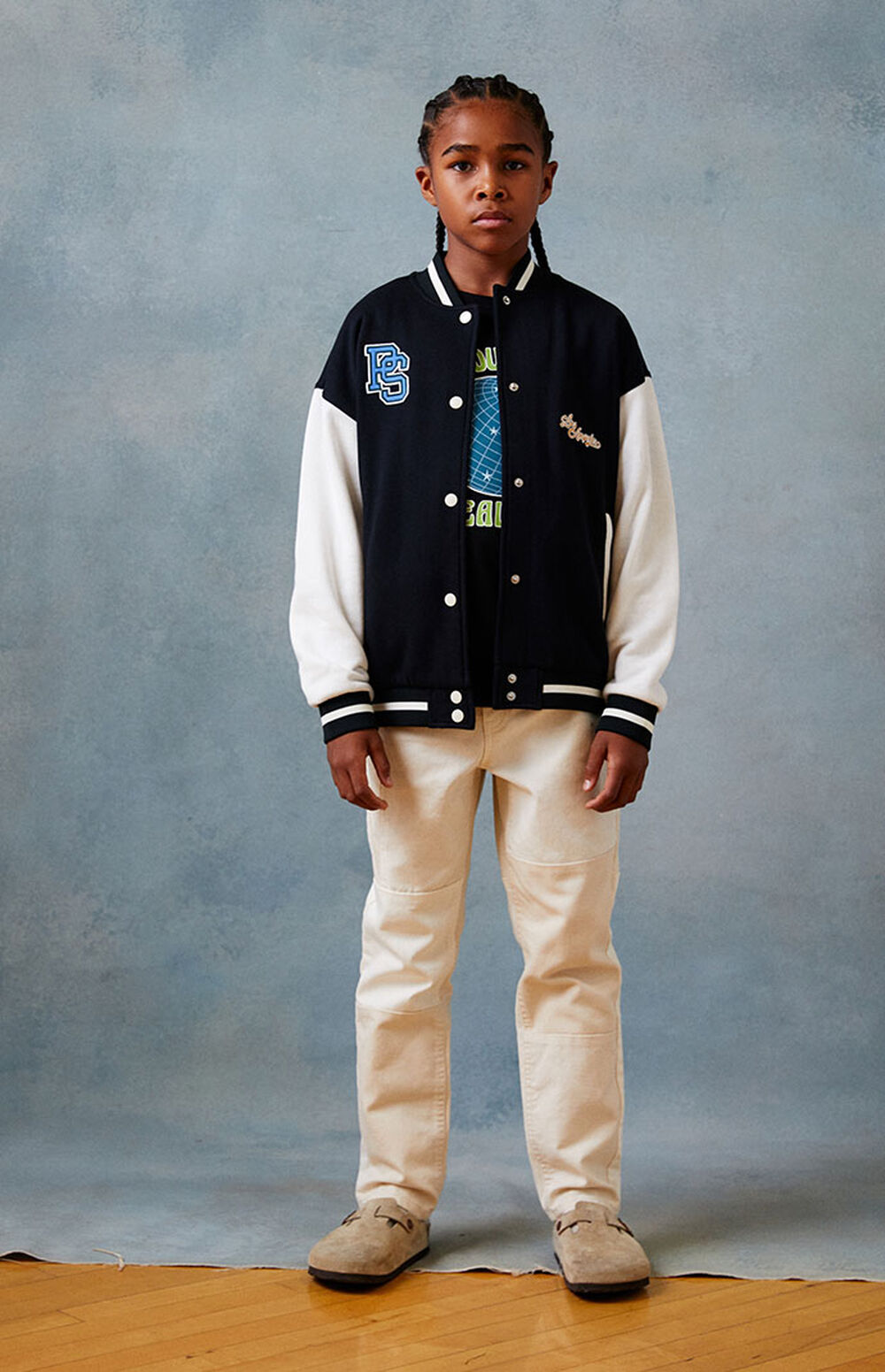 Pacsun Kids Fleece Varsity Jacket | Pacsun