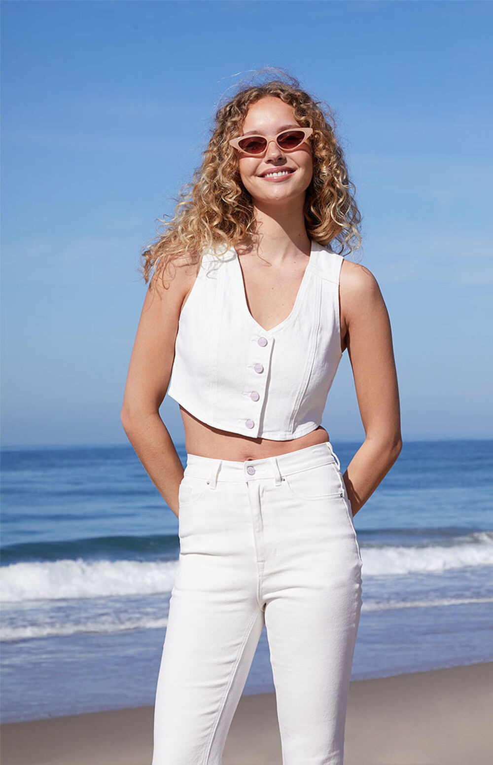 Barbie Stretch Ruby Vest | PacSun