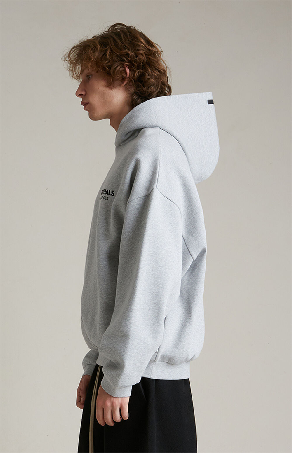 Fear of God ESSENTIALS Light Heather Grey Fleece Hoodie | Pacsun