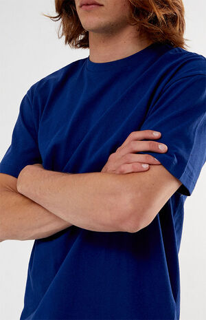PS Basics Blue Reece Regular T-Shirt | PacSun