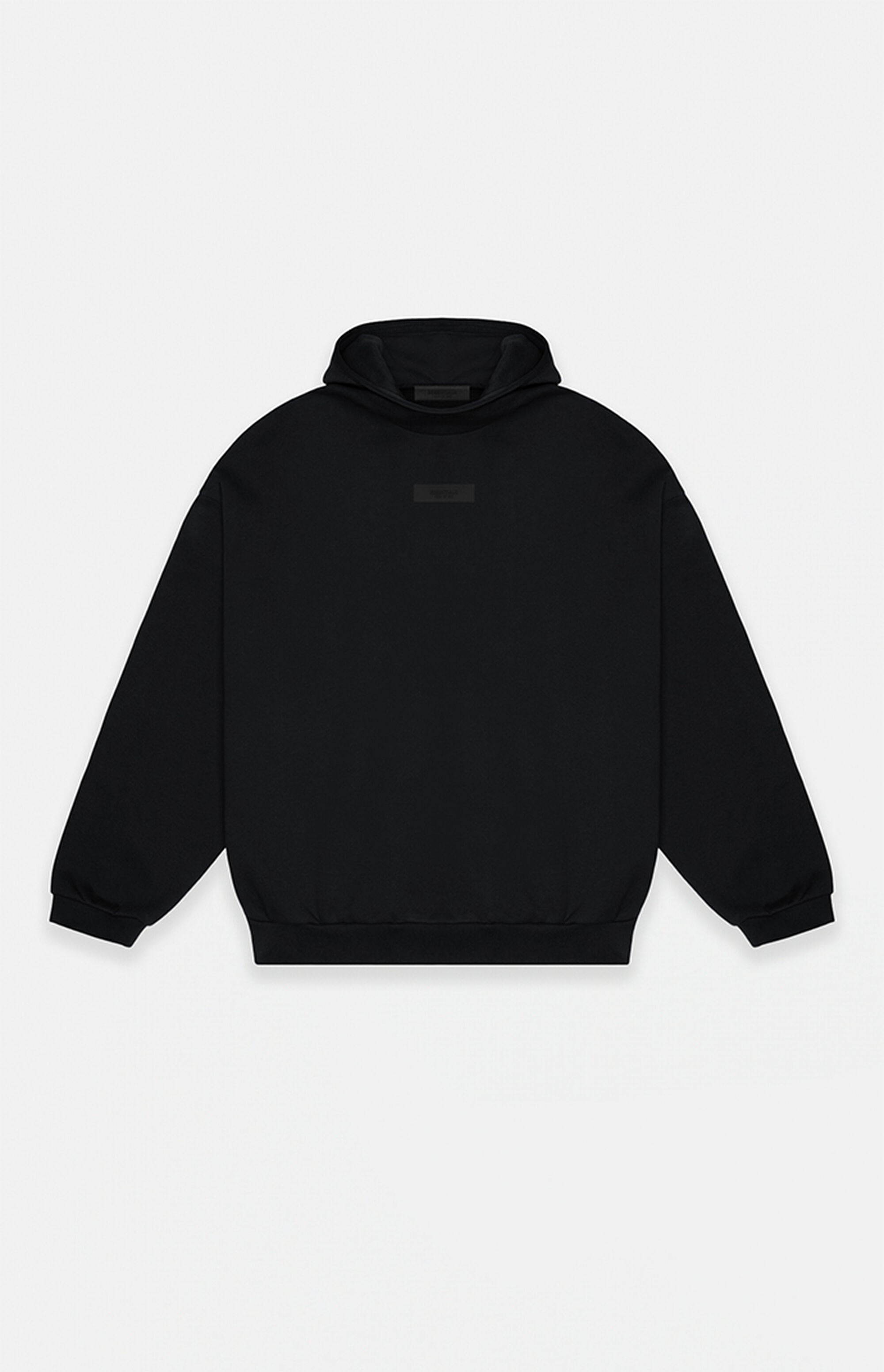 Fear of God Essentials Jet Black Hoodie | PacSun