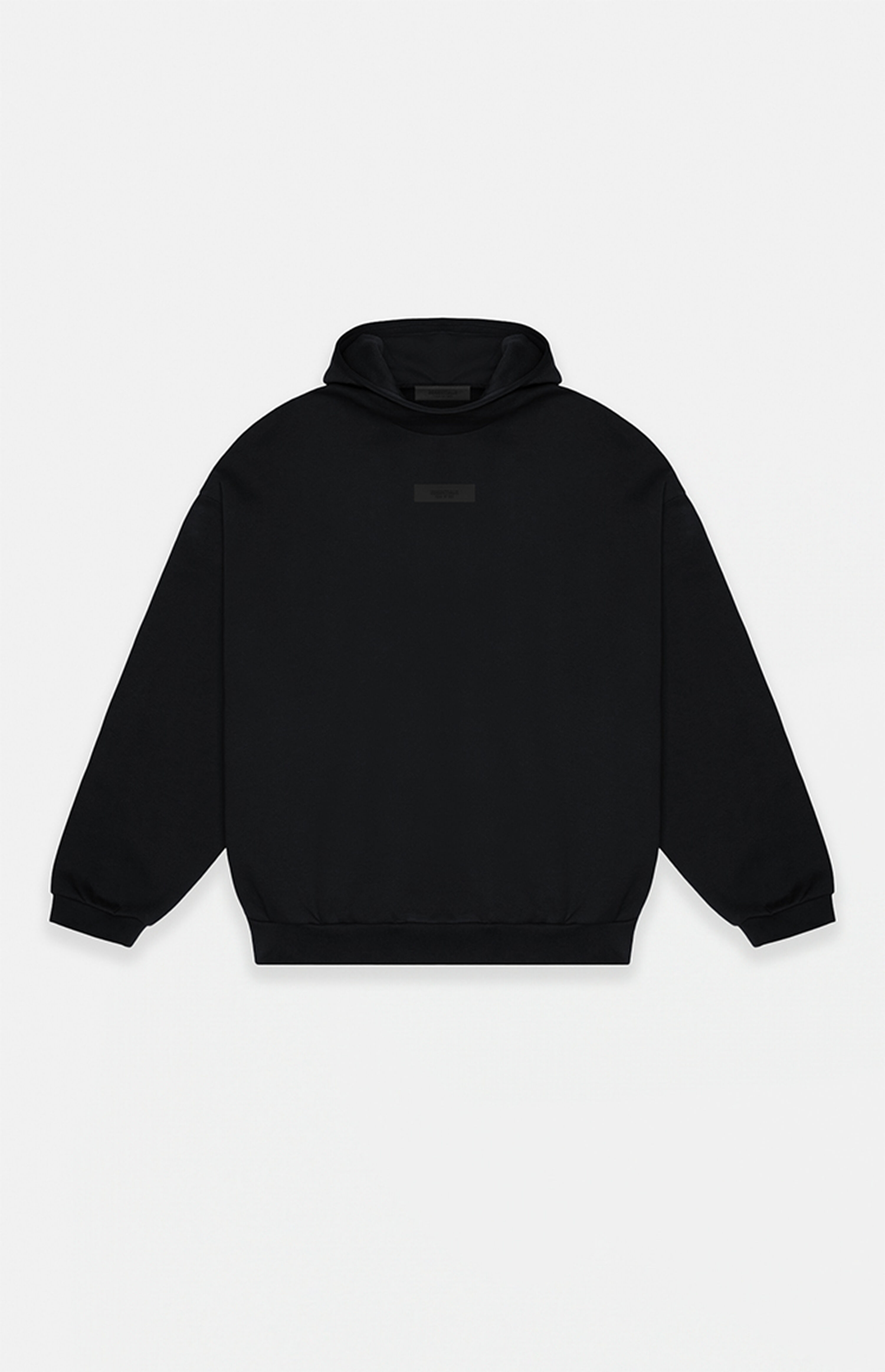 Fear of God Essentials Jet Black Hoodie | PacSun