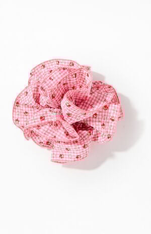 LA Hearts Gingham Floral Ruffle Hair Clip | PacSun