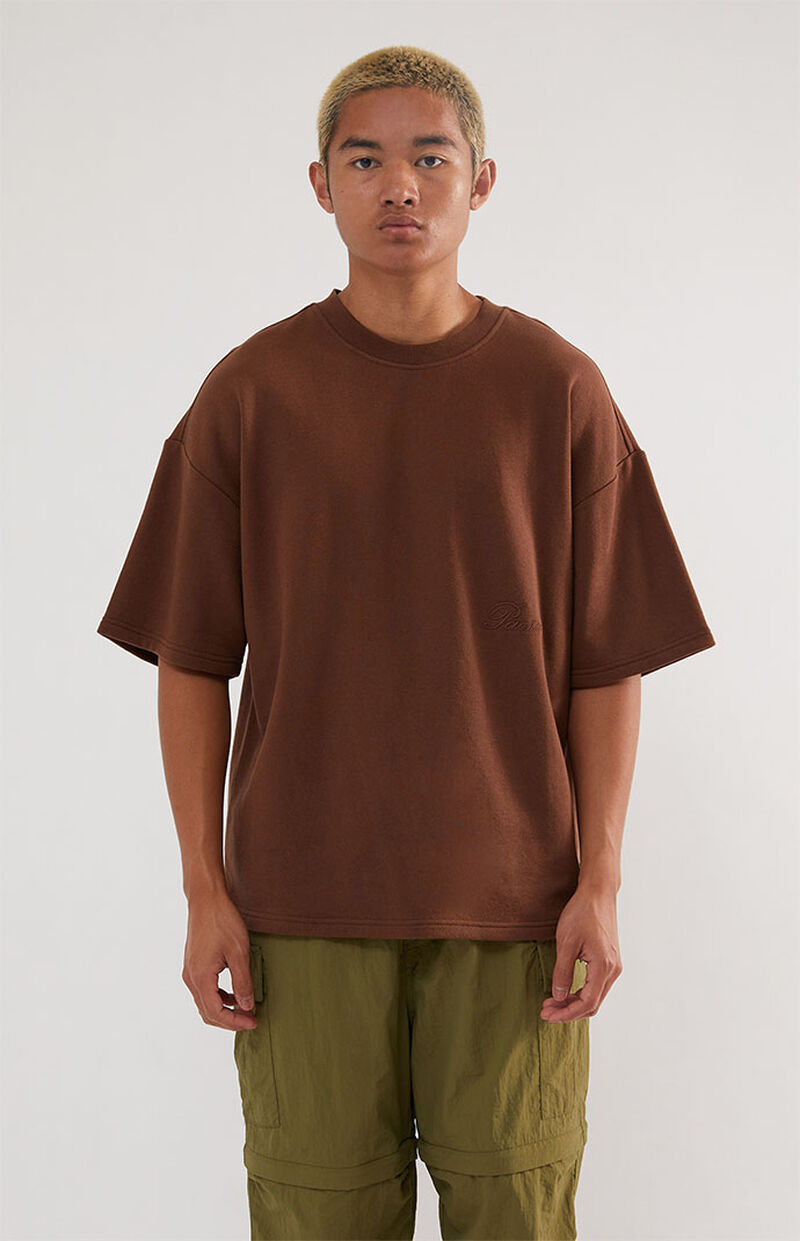 Pacsun Dark Brown Dive Fleece T-Shirt | PacSun