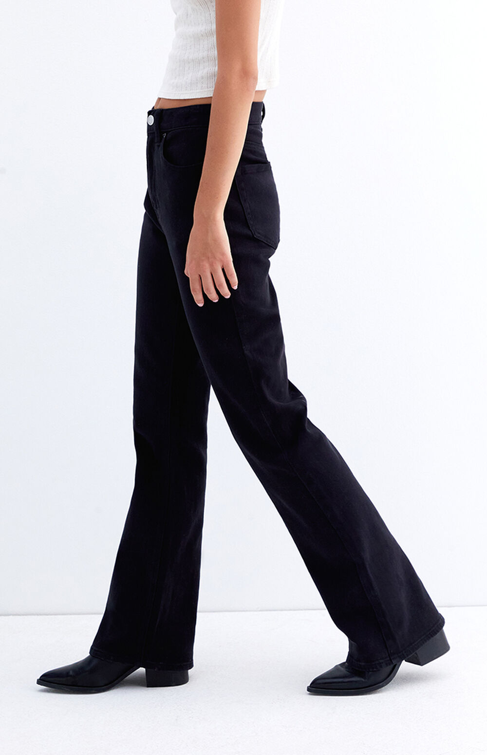 Pacsun Stretch Black High Waisted Bootcut Jeans | PacSun