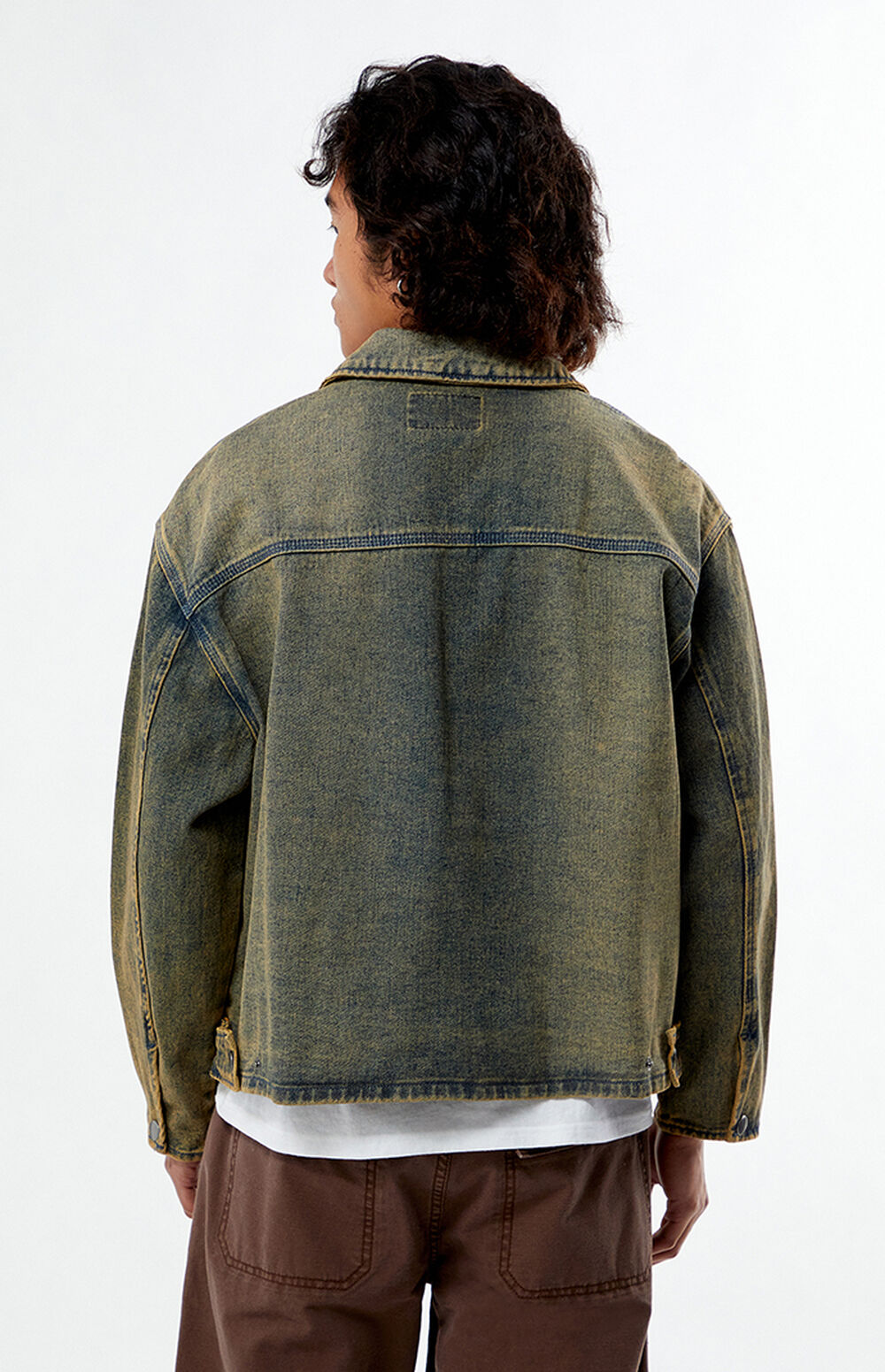 Pacsun Tint Washed Denim Gas Jacket | PacSun