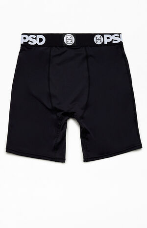 PSD Underwear Black Athletic Solid Boxer Briefs | PacSun