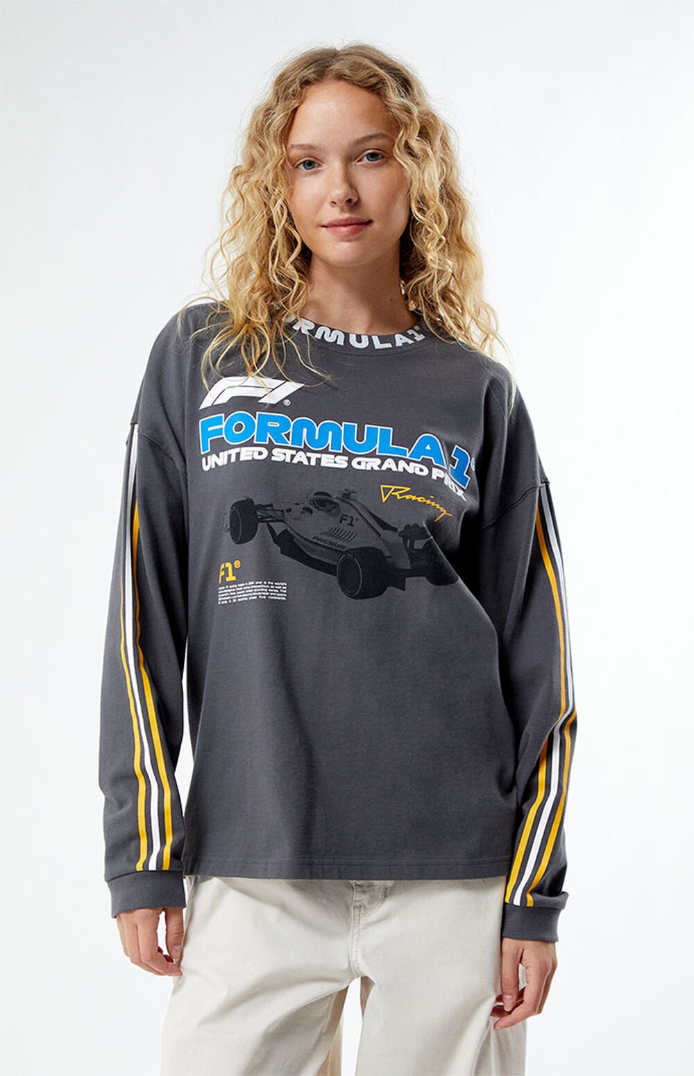 Formula 1 x PacSun Grand Prix Racing Long Sleeve Oversized T-Shirt | PacSun