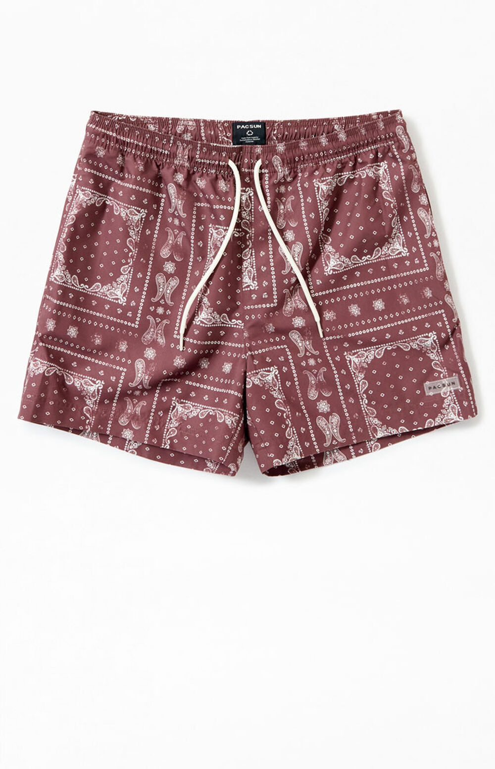 Pacsun Recycled Bandana Block 4.5" Swim Trunks | PacSun