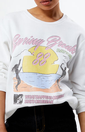 Ripple Junction MTV Spring Break '88 Crew Neck Sweatshirt | PacSun