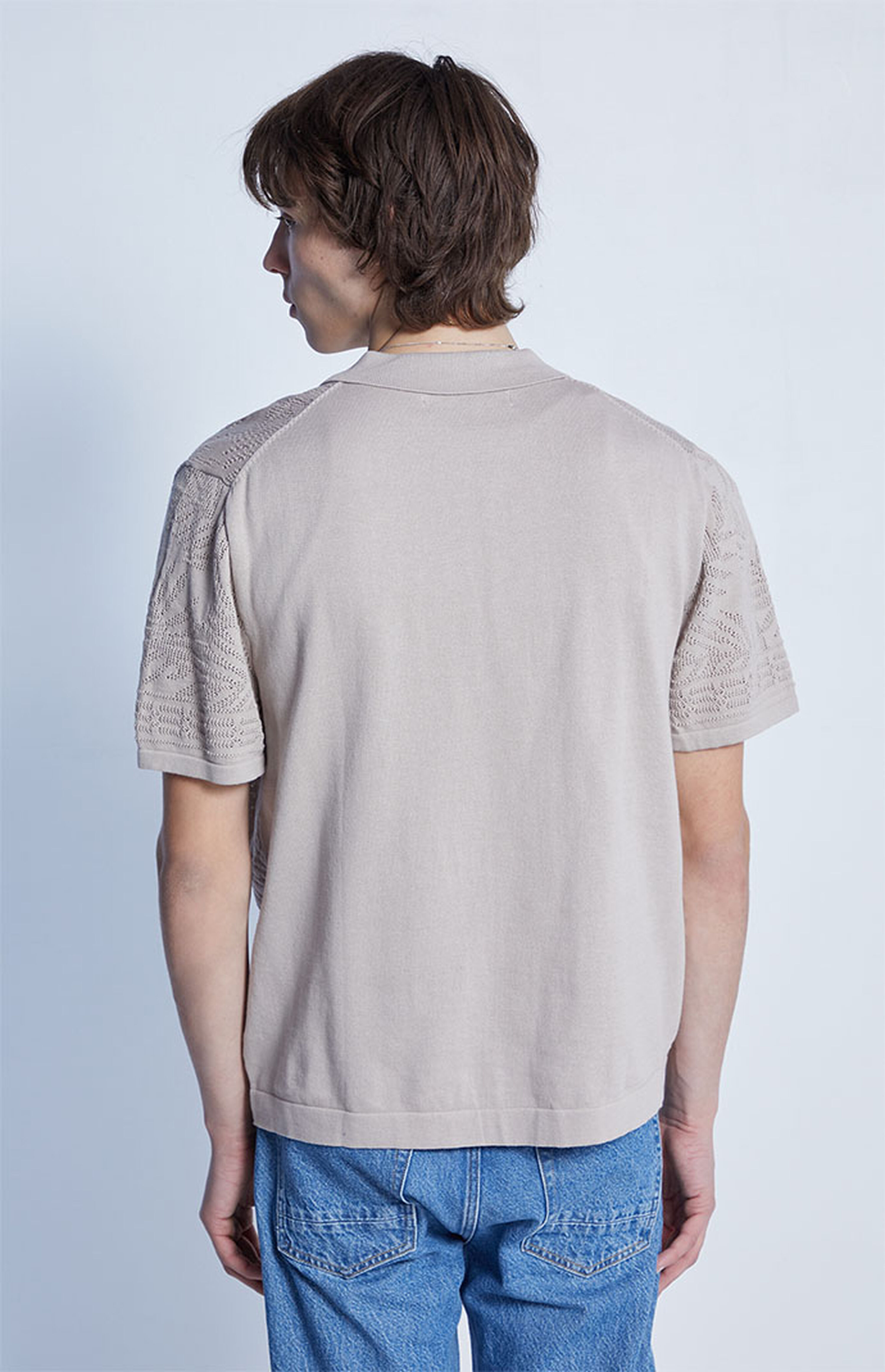 Pacsun Open Knit Pattern Woven Shirt | Pacsun