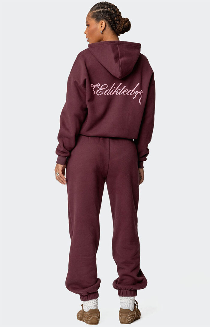 Edikted Sasha Bow Detail Hoodie | PacSun