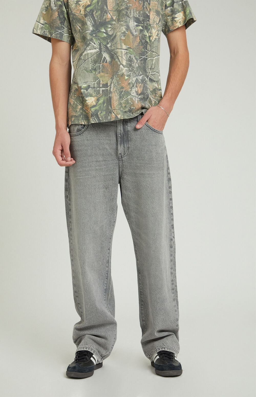 Pacsun Gray Baggy Jeans | Pacsun